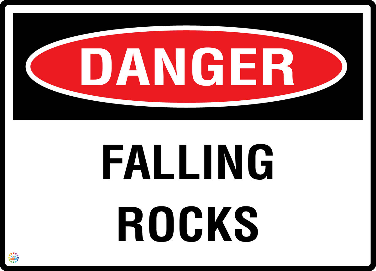 Danger Falling Rocks | K2K Signs Australia