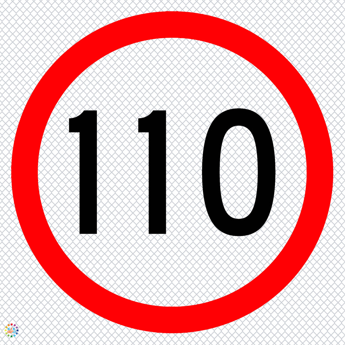 Multi Message Temporary Road Traffic Sign - 110KM Speed – K2K Signs