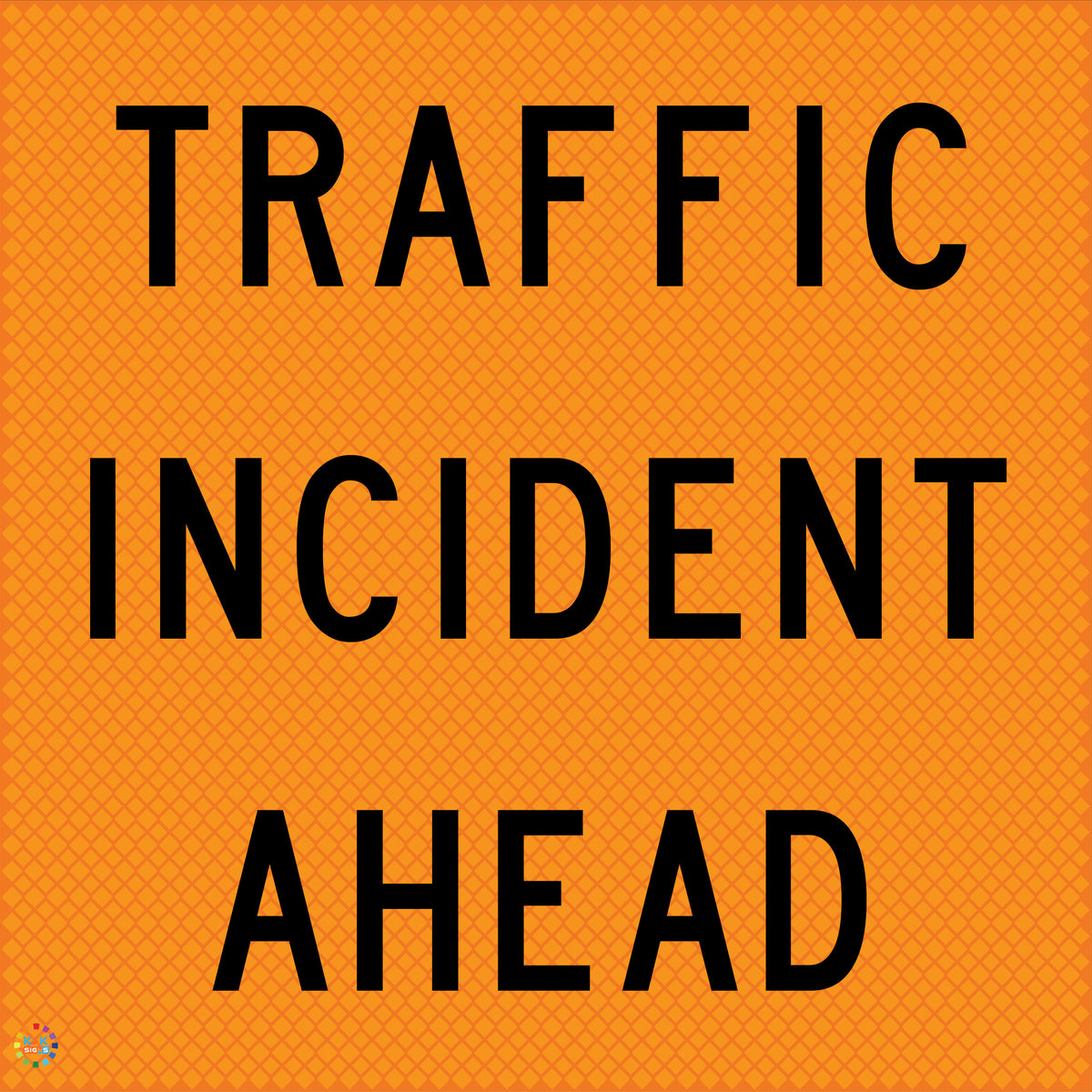 Traffic Incident Ahead - Multi Message Temporary Road Traffic Sign ...