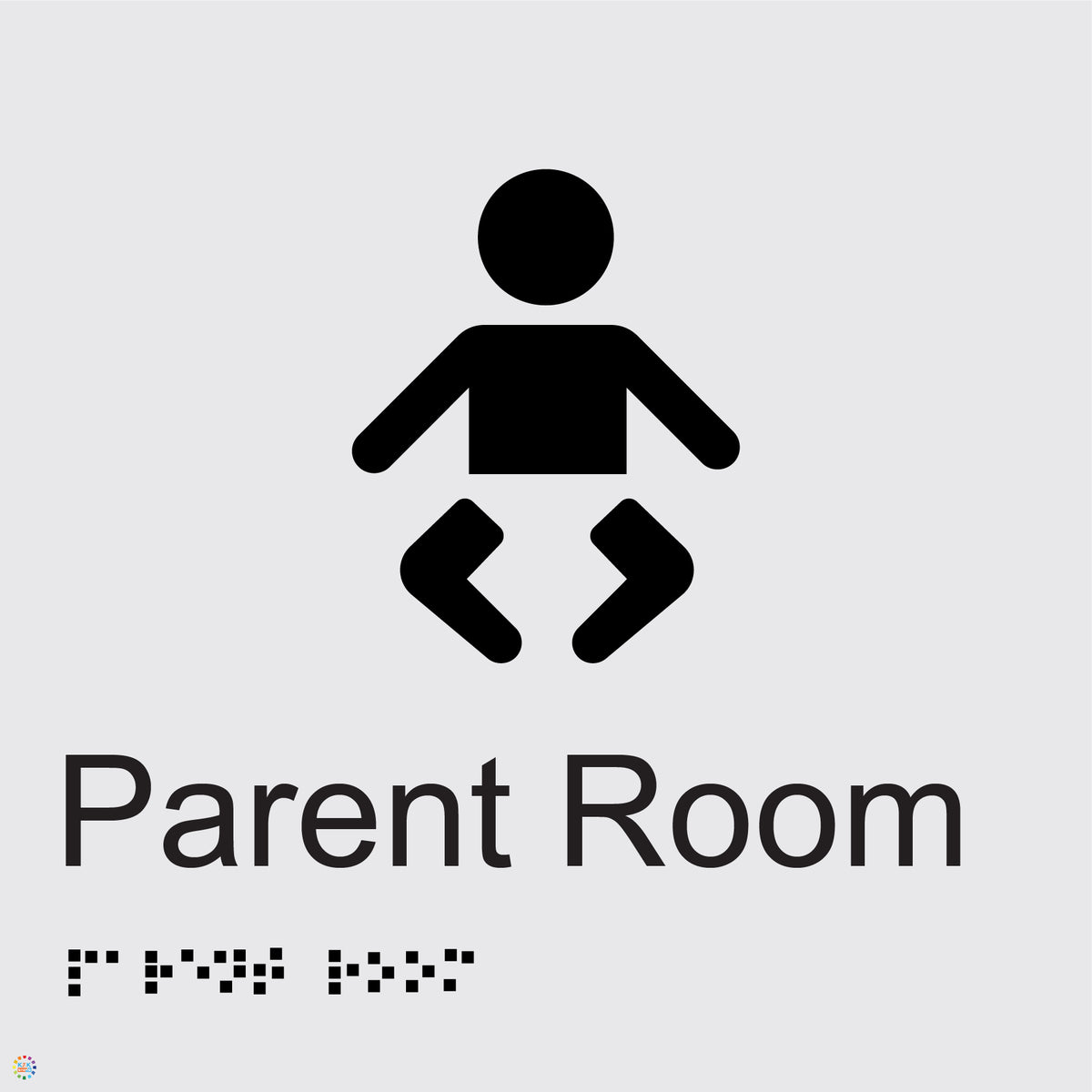 Baby Change Parent Room - Braille and Tactile Sign | K2K Signs Australia