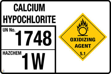 Calcium Hypochlorite Storage Sign | K2K Signs Australia