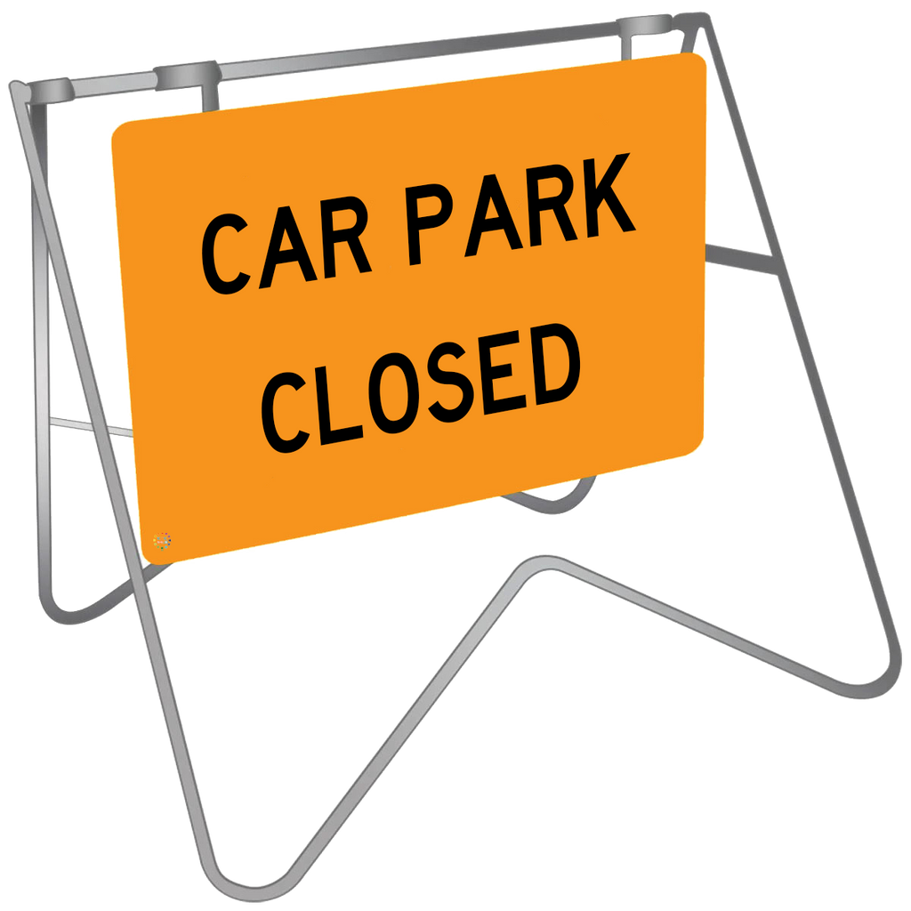 Car Park Closed - Swing Stand & Sign | K2K Signs Australia