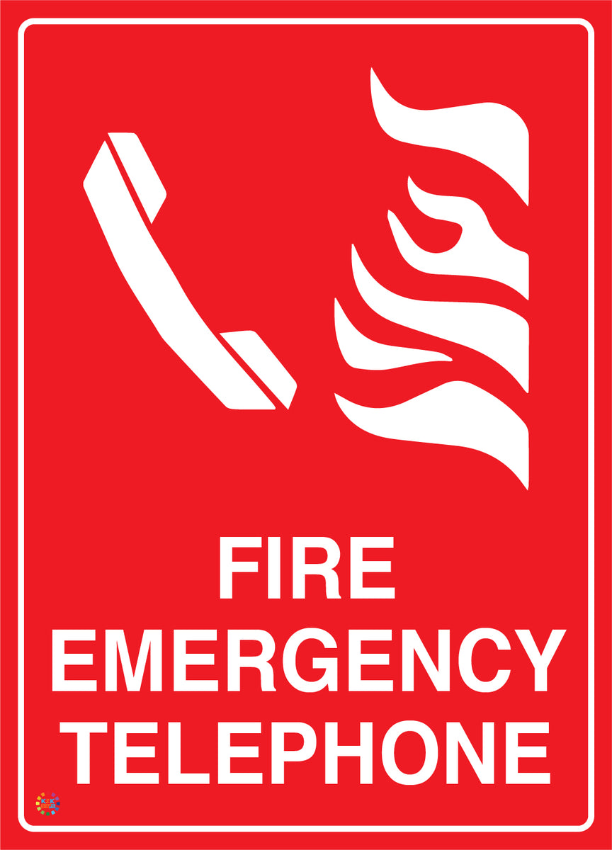 Fire Emergency Telephone Sign | Fire Safety Signage | K2K Signs Australia