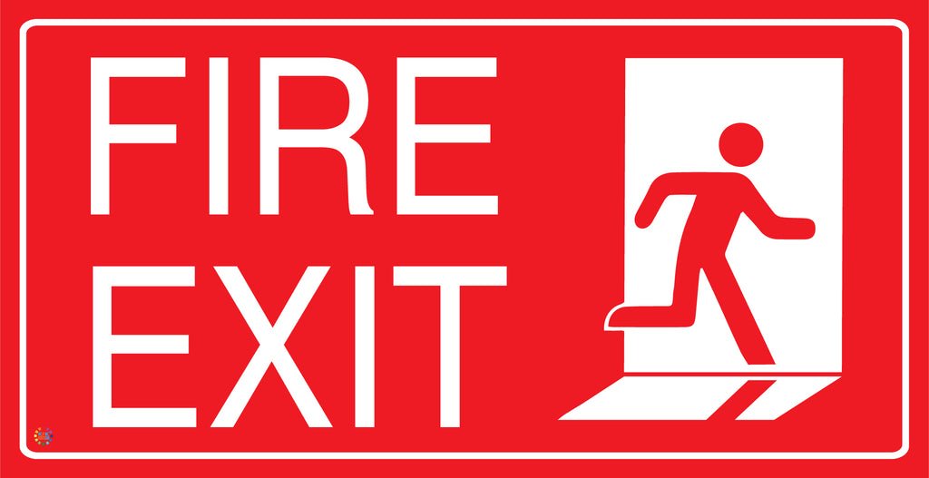 Fire Exit (Running Man) Sign | Emergency Exit Signage | K2K Signs Australia