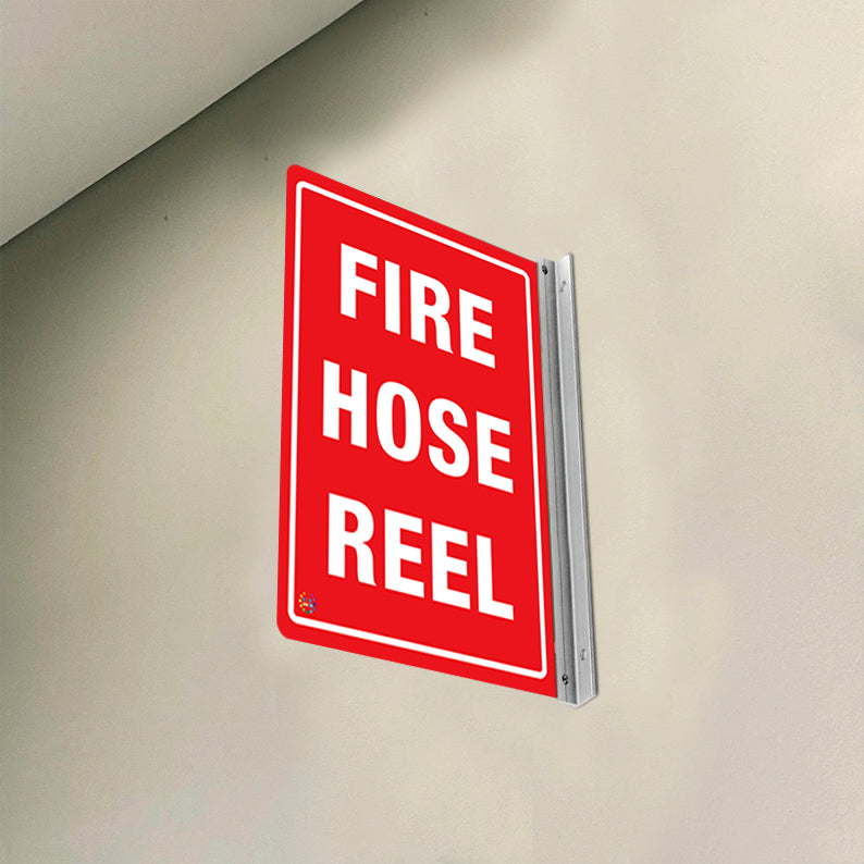 Fire Hose Reel – Double-Sided Off-Wall Sign | K2K Signs Australia