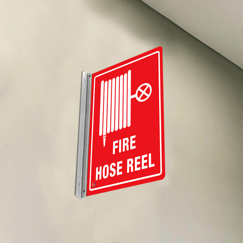 Fire Hose Reel – Double-Sided Off-Wall Sign | K2K Signs Australia
