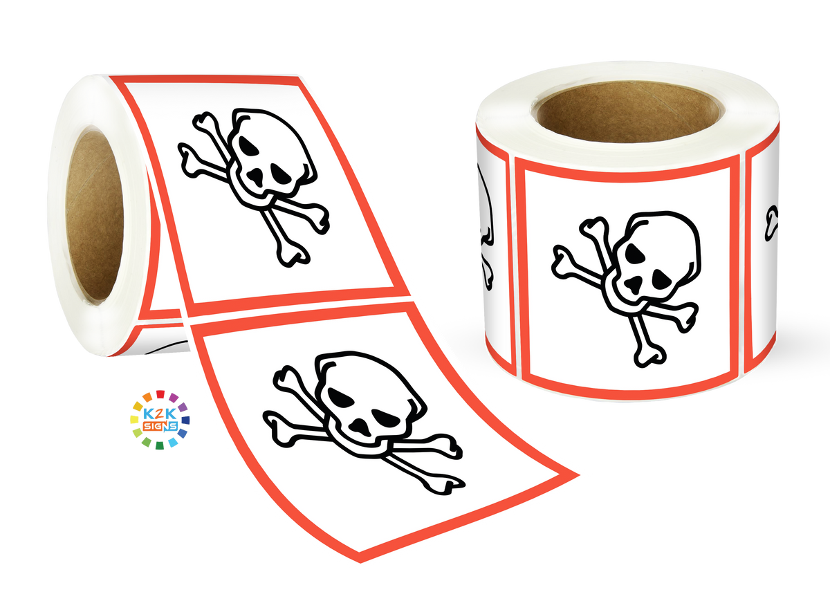 Acute Toxicity - GHS Sign Label Roll | K2K Signs Australia
