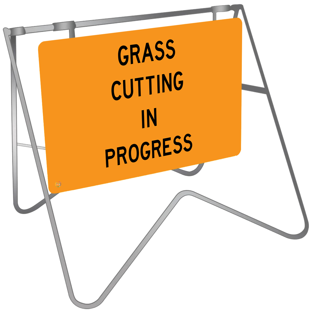 Grass Cutting In Progress - Swing Stand & Sign | K2K Signs Australia
