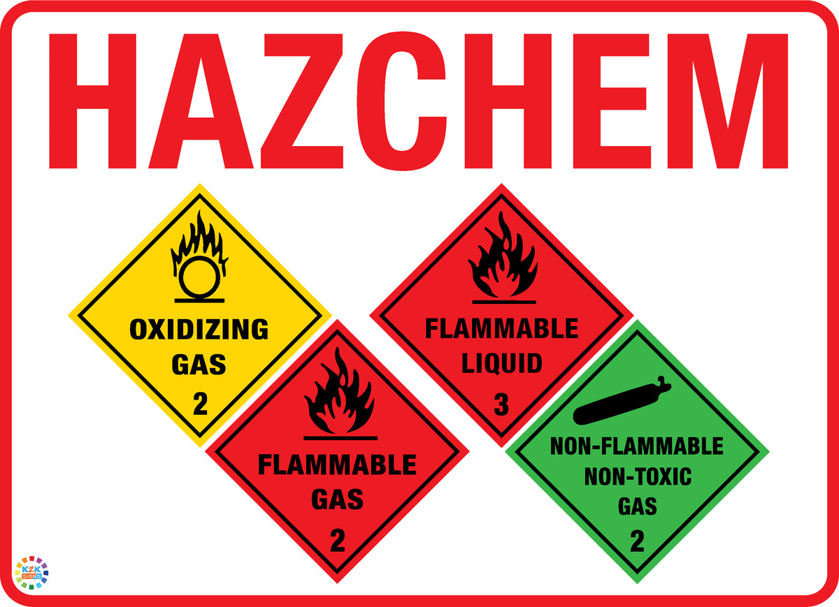 Hazchem Advice Sign | K2K Signs Australia