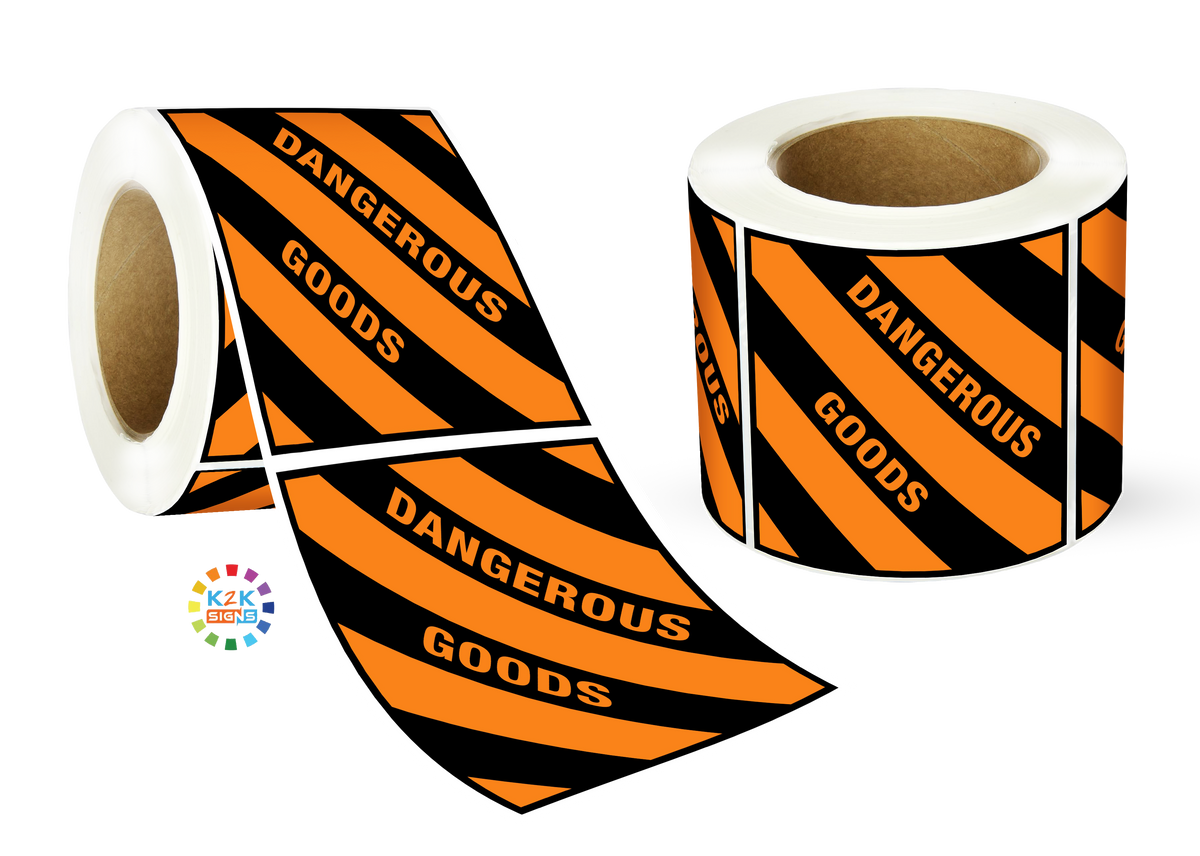 Dangerous Goods Label Roll | K2K Signs Australia