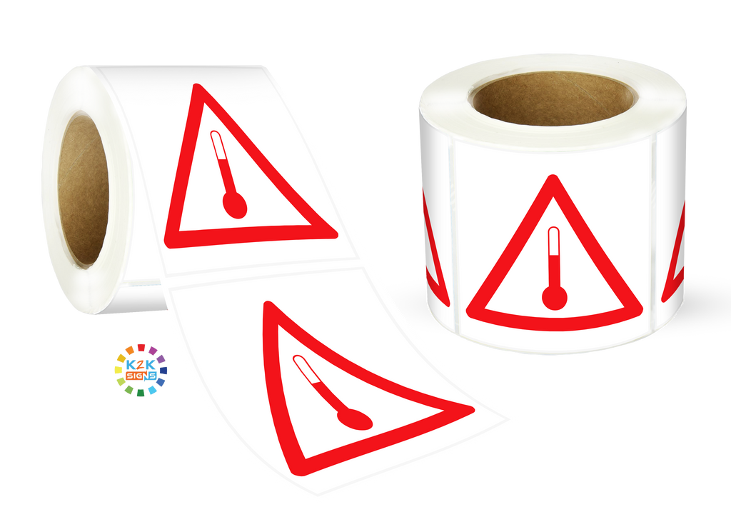 Elevated Temperature Substances Label Roll | K2K Signs Australia