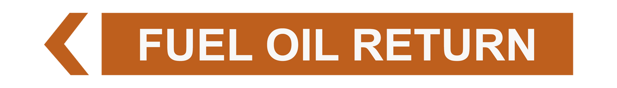 Fuel Oil Return - Pipe Marker Labels| AS 1345 Compliant | K2K Signs ...