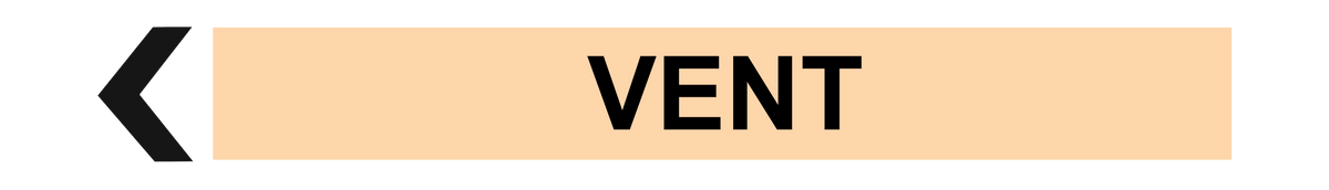 Vent - Pipe Marker Labels | AS 1345 Compliant | K2K Signs Australia