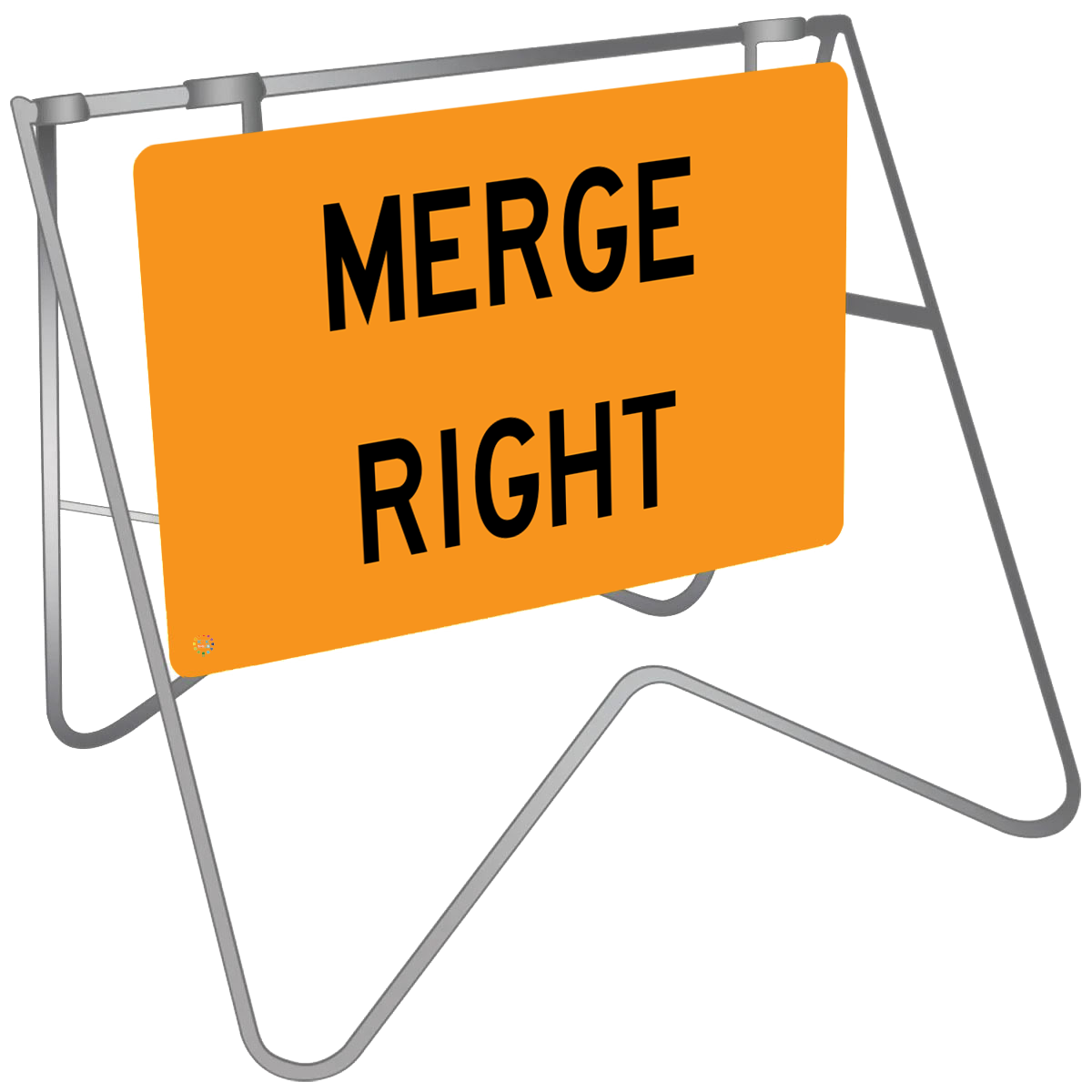 Merge Right - Swing Stand & Sign | K2K Signs Australia