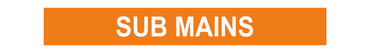 Sub Mains - Pipe Marker Labels | AS 1345 Compliant | K2K Signs Australia
