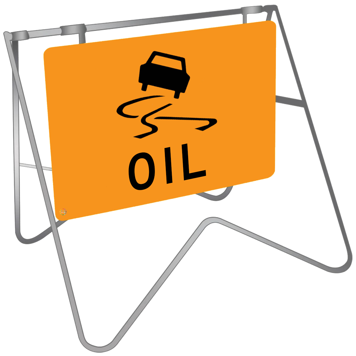 Oil on Road - Swing Stand & Sign | K2K Signs Australia