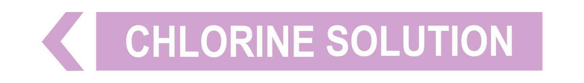 Chlorine Solution - Pipe Marker – K2K Signs