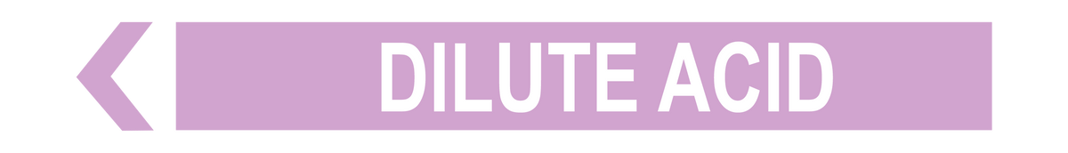 Dilute Acid - Pipe Marker Labels – K2K Signs