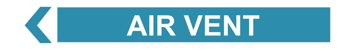Air Vent - Pipe Marker Labels – K2K Signs