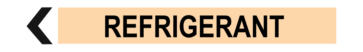 Refrigerant - Pipe Marker Labels – K2K Signs