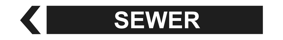 Sewer - Pipe Marker Labels – K2K Signs