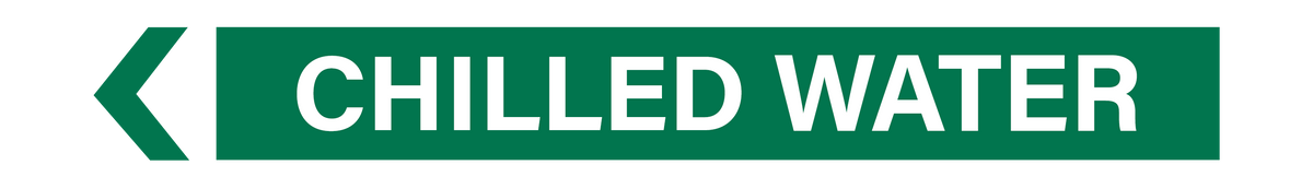 Chilled Water - Pipe Marker Labels – K2K Signs