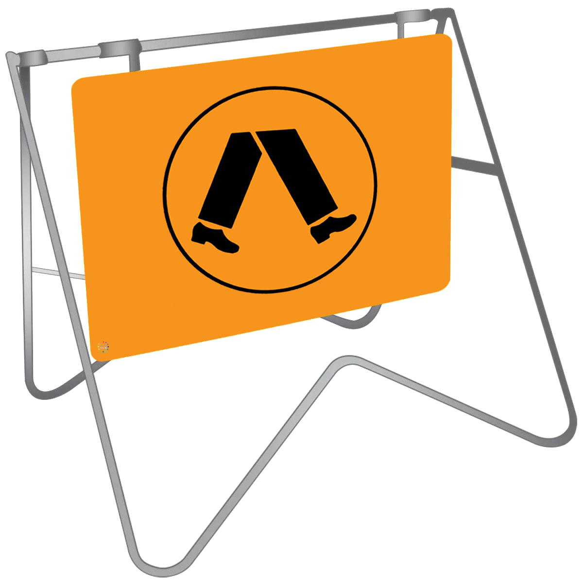 Pedestrian Crossing Symbol - Swing Stand & Sign | K2K Signs Australia