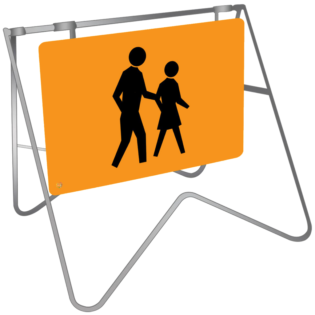 Pedestrians Picto - Swing Stand & Sign | K2K Signs Australia