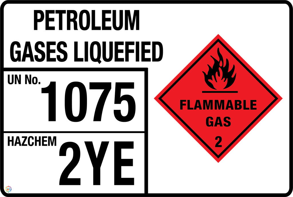 Petroleum Gases Liquefied Signage | K2K Signs Australia