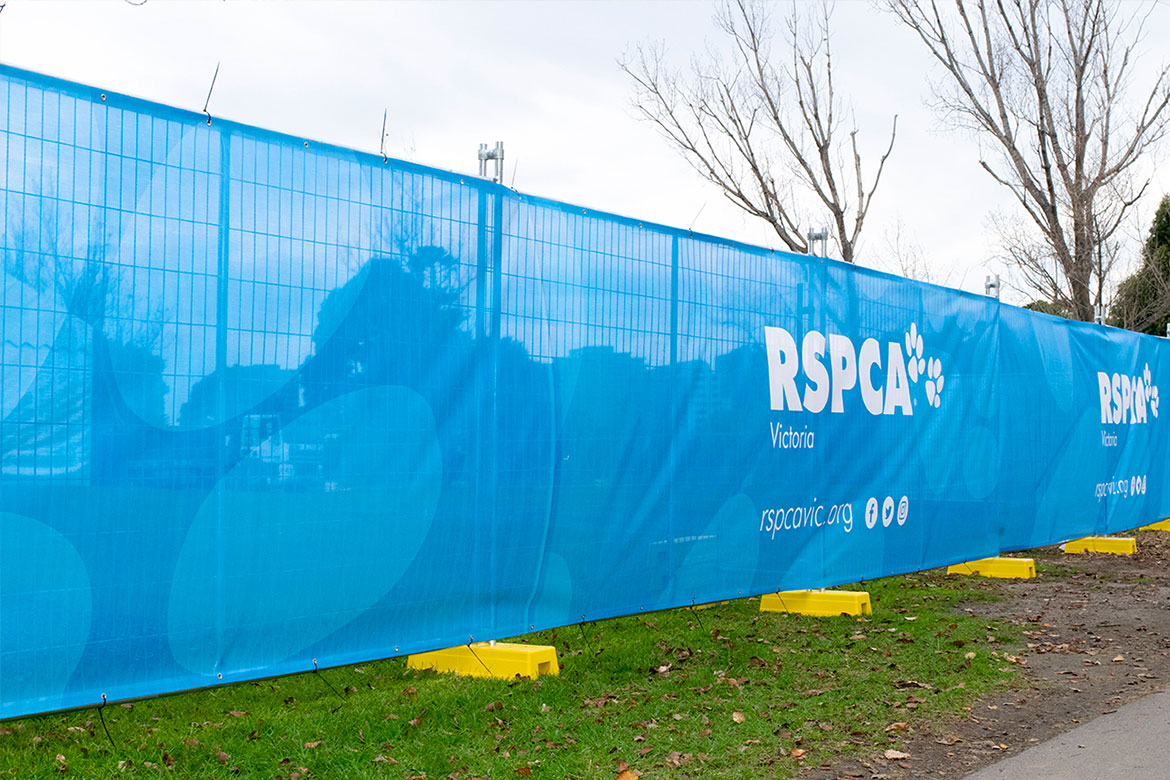 Premium Custom Printed Outdoor Fence Mesh Banner – 50m Roll | K2K Signs ...