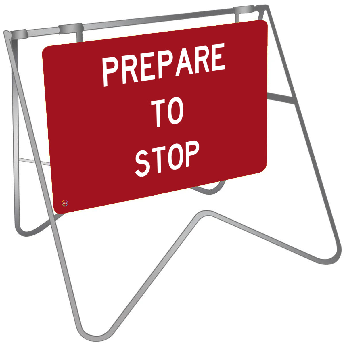 Prepare To Stop - Swing Stand & Sign | K2K Signs Australia