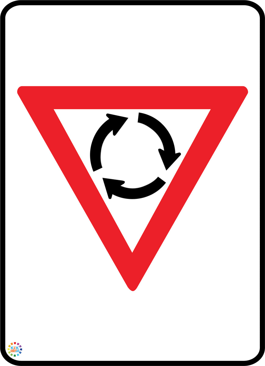 Roundabout Sign | K2K Signs Australia