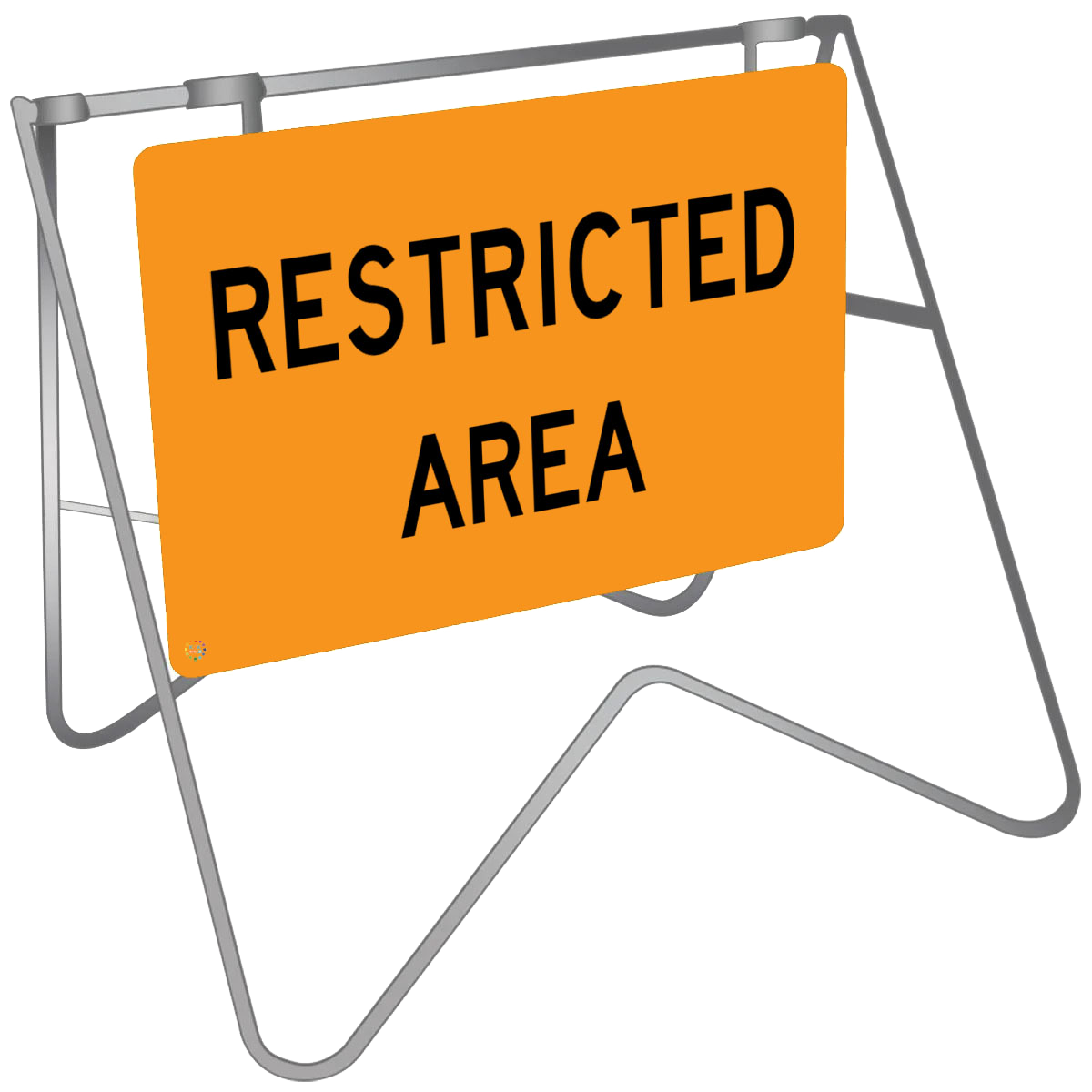 Restricted Area - Swing Stand & Sign | K2K Signs Australia