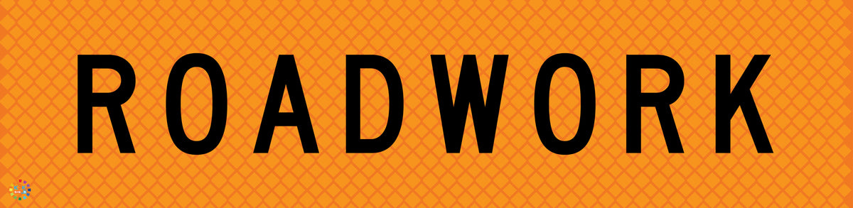Roadwork - Multi Message Temporary Road Traffic Sign | K2K Signs Australia