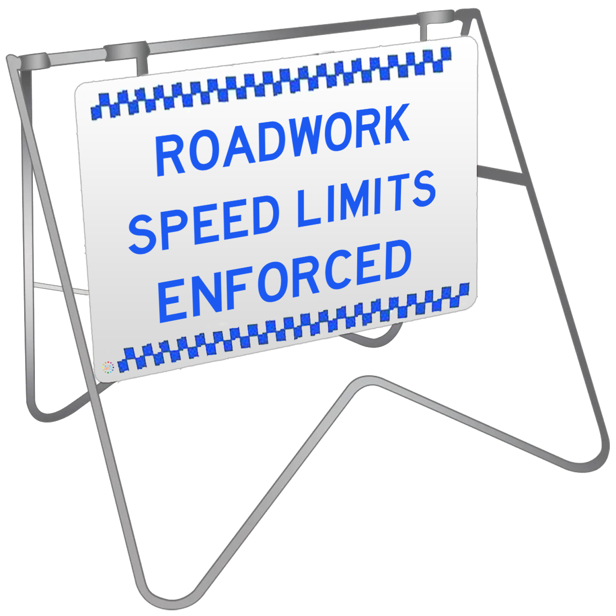 Roadwork Speed Limit Enforced - Swing Stand & Sign | K2K Signs Australia