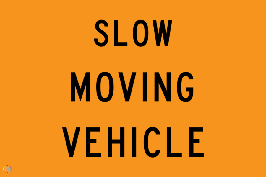 Slow Moving Vehicle Sign | K2K Signs Australia
