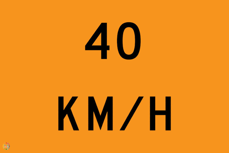 40 KM/H Sign | K2K Signs Australia