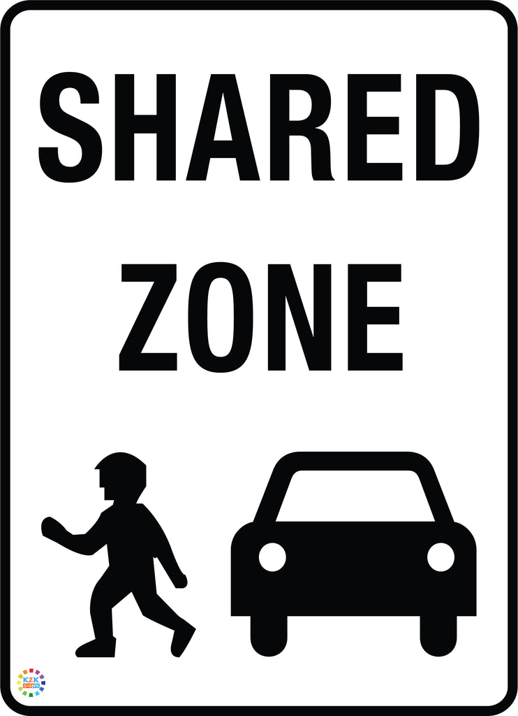 Speed Signs & Shared Zone Signs | K2K Signs Australia
