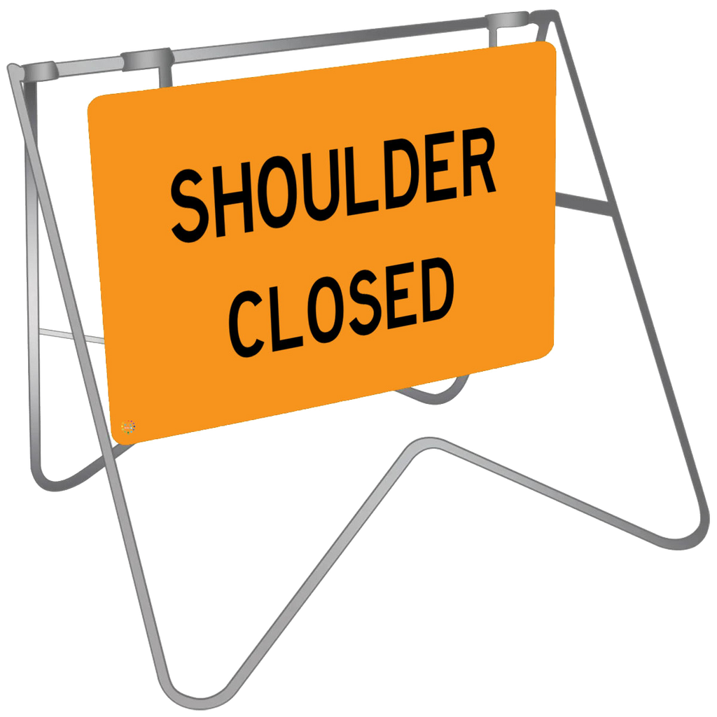 Shoulder Closed - Swing Stand & Sign | K2K Signs Australia