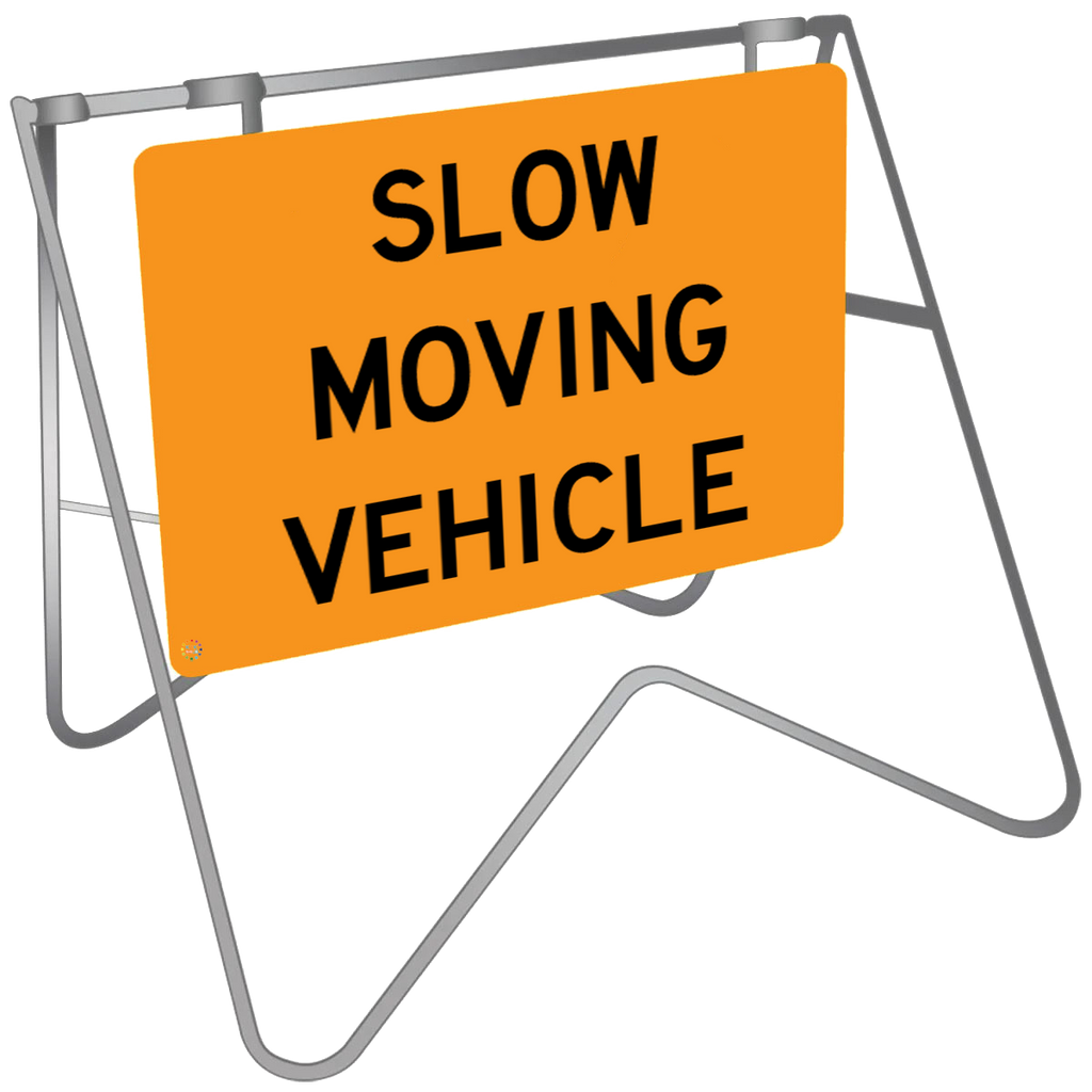 Slow Moving Vehicle - Swing Stand & Sign | K2K Signs Australia
