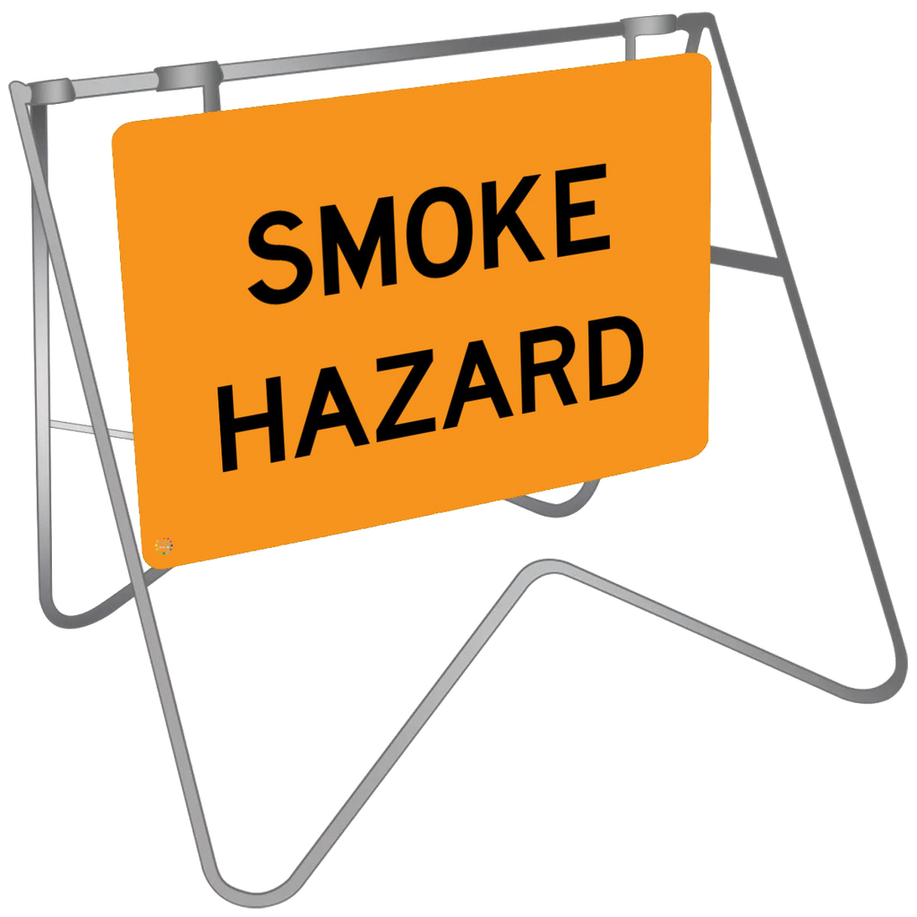 Smoke Hazard - Swing Stand & Sign | K2K Signs Australia