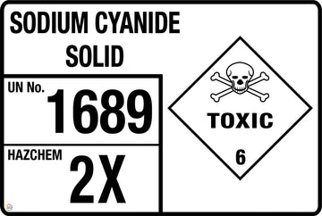Sodium Cyanide Solid Signage | K2K Signs Australia