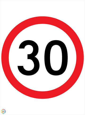 Speed Limit 30 Kph Signage | K2K Signs Australia