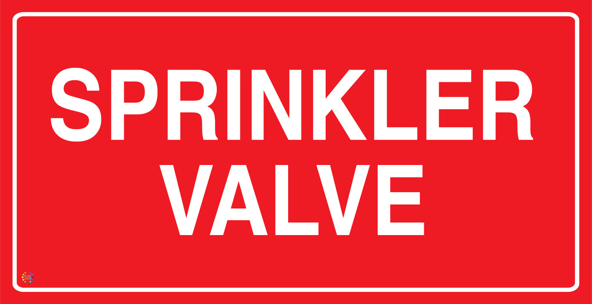 Sprinkler Valve Sign | AS 1319 Compliant Fire Safety Sign – K2K Signs