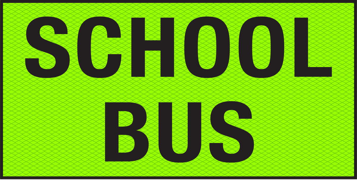 School Bus Vehicle Reflective Sign | K2K Signs Australia