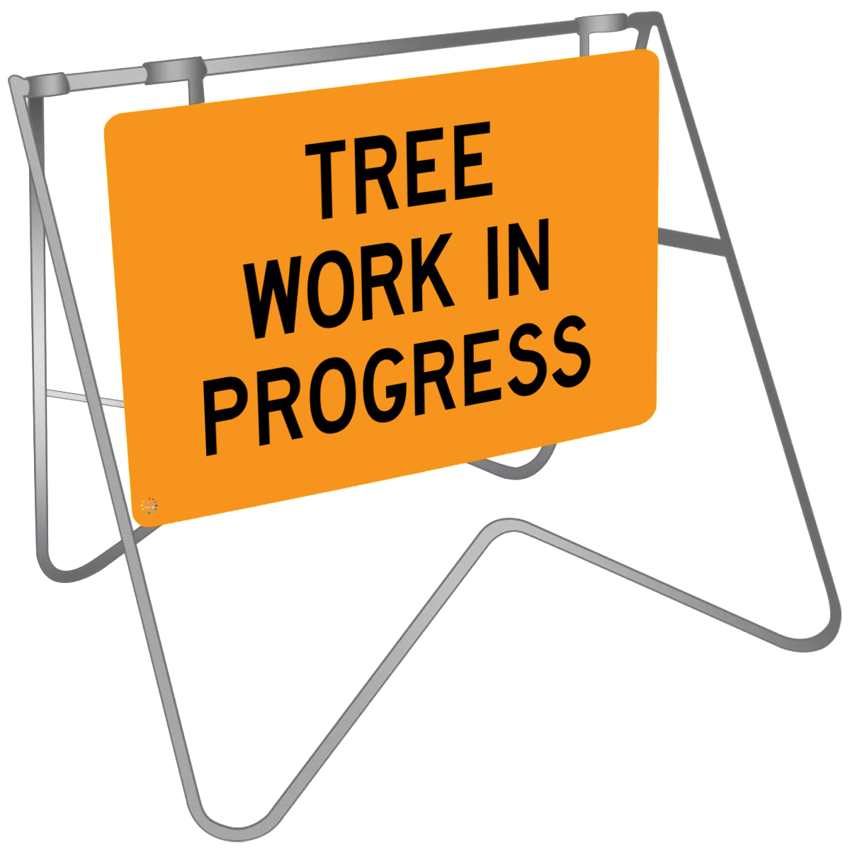 Tree Work In Progress - Swing Stand & Sign | K2K Signs Australia