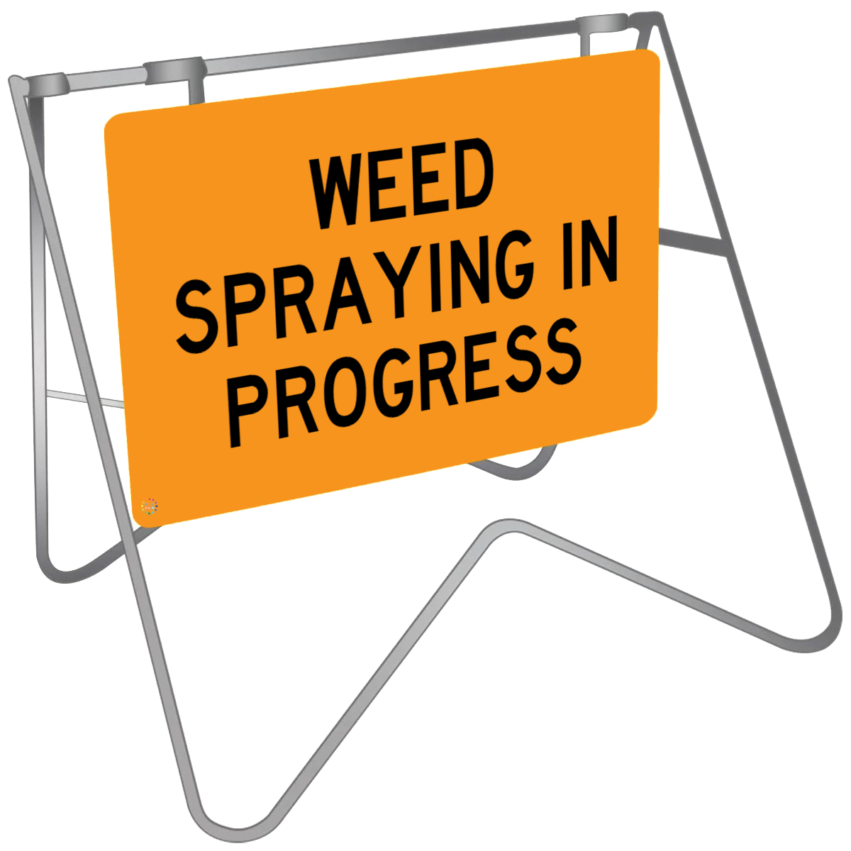 Weed Spraying In Progress - Swing Stand & Sign | K2K Signs Australia