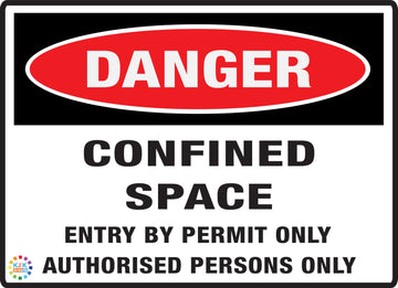 Confined Space Sign | K2K Signs Australia