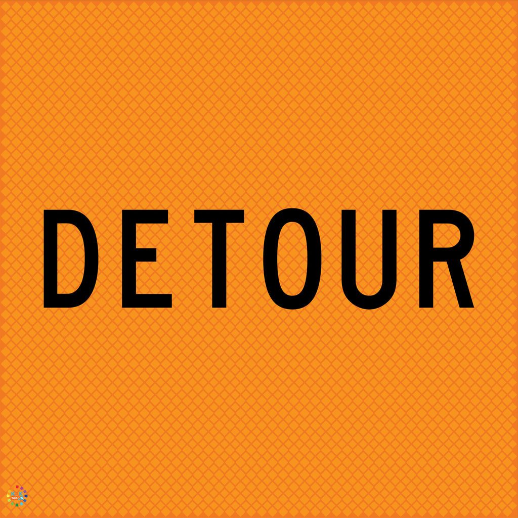 Detour - Multi Message Temporary Road Traffic Signage | K2K Signs Australia