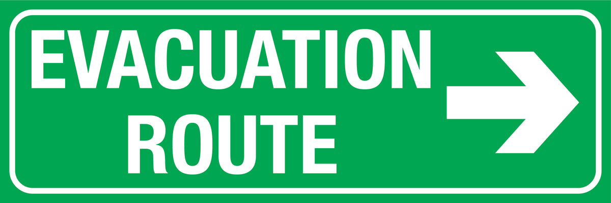 Evacuation Route Sign | K2K Signs Australia
